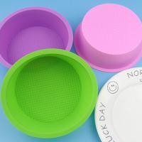 China 1 Piece Non-Toxic Eco-Friendly Round Silicone Cake Baking Mold for Healthy and Heat Resistant Baking for sale