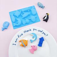 China 1 Piece 3D Dolphin Food Grade Silicone Mold for Gypsum Ornaments and Aromatherapy Candles Eco-Friendly Reusable for sale