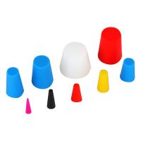 China Silicone Rubber Tapered Plug Stoppers 450 PCS for High Temp Powder Coating Masking Perfection for sale