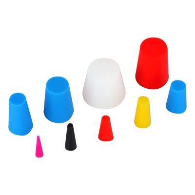 China Silicone Rubber Tapered Plug Stoppers 450 PCS for High Temp Powder Coating Masking Perfection for sale