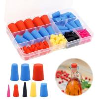 China 8 Custom Sizes 1/16 Inch 5/8 Inch Hole Temperature Resistant Silicone Conical Rubber Plug For Industrial Spraying Coating for sale