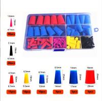China 8 Custom Sizes 1/16 Inch 5/8 Inch Hole Temperature Resistant Silicone Conical Rubber Plug For Industrial Spraying Coating for sale