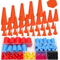 China Custom Shape Industrial Silicone Seal 8mm 6mm Open Hole Plug Corrosion Resistant Acid Alkali Test Tube Application for sale