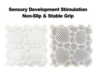 China Eco-Friendly Silicone Mat Tactile Finger Pressure Foot Massage Pad Kids Home Non Slip Cushion Easy Clean Bump Texture for sale