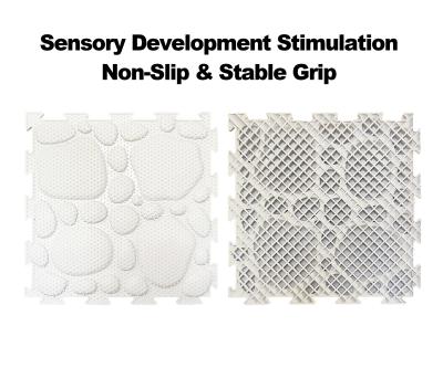 China Eco-Friendly Silicone Mat Tactile Finger Pressure Foot Massage Pad Kids Home Non Slip Cushion Easy Clean Bump Texture for sale