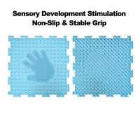 China Silicone Sensory Training Mat Kids Durable Eco Friendly High Resilience Palm Texture Tactile Stimulation Early Education Home for sale