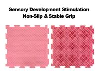 China Customized Logo Kids Sensory Training Silicone Mat FDA Certified Non Toxic Foot Bump Massage Home Sensory Coordination Pad for sale
