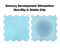 China Convenient Silicone Sensory Training Mat Durable Portable Kids Food Grade Platinum Bump Tactile Stimulation Early Education Balance for sale