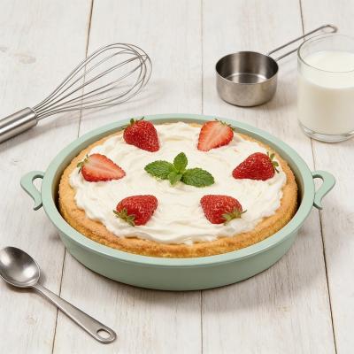 China Oven Safe Silicone Round Cake Moulds 4 6 8 10 Inch Non Stick Heat Resistant Eco Friendly Non Toxic Kitchen Cooking Tools for sale
