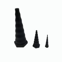 China Silicone Custom Shape Double Flare Hot Red Ear Plugs Flesh Tunnel Piercing Rubber Body Piercing Jewelry Accessories for sale