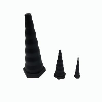 China Silicone Custom Shape Double Flare Hot Red Ear Plugs Flesh Tunnel Piercing Rubber Body Piercing Jewelry Accessories for sale