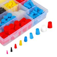 China Moulding Silicone Rubber Stopper Plug 250pcs Various Sizes Natural Rubber End Cap Sealing Parts Multiple Sizes Rubber Items for sale