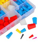 China Moulding Silicone Rubber Stopper Plug 250pcs Various Sizes Natural Rubber End Cap Sealing Parts Multiple Sizes Rubber Items for sale