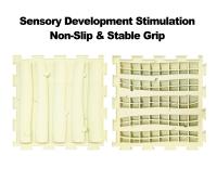 China Customized Color Household Sensory Training Durable Silicone Mat Kids Safe Hypoallergenic Material Branch Texture Home Early Education Balance Pad for sale
