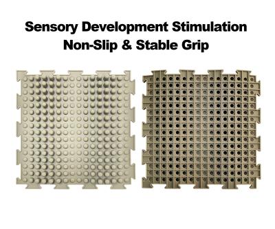 China Tactile Finger Pressure Foot Massage Silicone Lightweight Sensory Integration Training Mat Non Toxic Anti Slip Children for sale