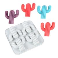 China 1 Piece Silicone 3D Cute Cacti Shape Eco Friendly Reusable Baking Tools DIY Gummy Candy Mold Easy Cake Fudge Chocolate Molds for sale