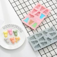 China Disposable 1 Piece Cartoon Bear Gummy Wax Bottle Silicone Mold Sugar Chocolate Ice Cube Drop Glue Ornaments Baking Cookie SHU XIN Model for sale