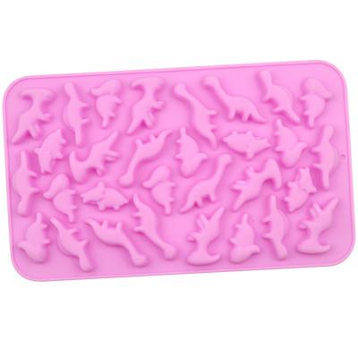 China Disposable 1 Piece Silicone Chocolate Candy Mold Suitable Choice for DIY Handmade Cookie Jelly Decoration Small Dinosaur for sale
