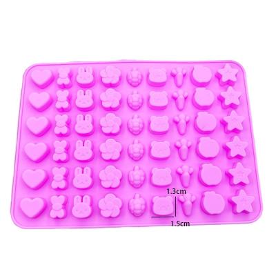 China Disposable Silicone Mold Mini Cartoon Animal Wax Bottle Sugar Chocolate Candy Fire Paint Wax Grain Mousse Cake Tools Decoration for sale
