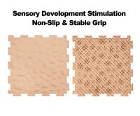 China Household Supplies Silicone Lightweight Durable Portable Floor Mat Pebble Texture Non Toxic Anti Slip Sensory Training Mat for sale