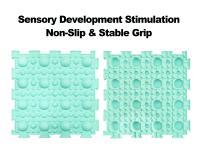 China Eco-Friendly Kids Sensory Training Silicone Mat Featuring FDA Certified Grid Texture Tactile Stimulation for Early Education for sale