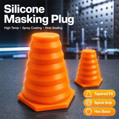 China High-Temperature Silicone Masking Plugs for Powder Coating and Plating for sale