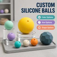 China Custom Soft Silicone Balls OEM ODM Rubber Spheres Color Size Hole Shape Logo Factory Supply for sale