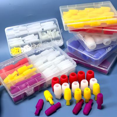 China Industrial Silicone Rubber Thread End Caps M2-M28 Colorful Size High Temp Masking Plugs Custom Kit for sale