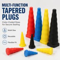 China High Temperature Silicone Tapered Plug Set for Chemical Etching Masking for sale