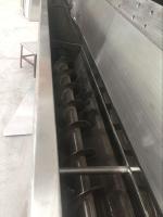 China Carbon Steel Double Drum Hot Air Dryer Machine PLC Control Steam Thermal Oil Heating Medium for sale