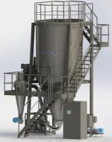 China Fruit Juice Fluidized Spray Dryer Machine , Push Off Button Rotary Atomizer Spray Dryer for sale