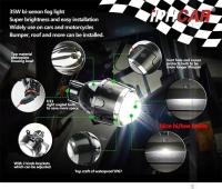 China Aluminum White Universal Car Projector 3.5 Inch Fog Light LED Lamp for sale