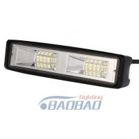 China 48W Black Rectangle Waterproof LED Work Light Headlight For Car Truck for sale