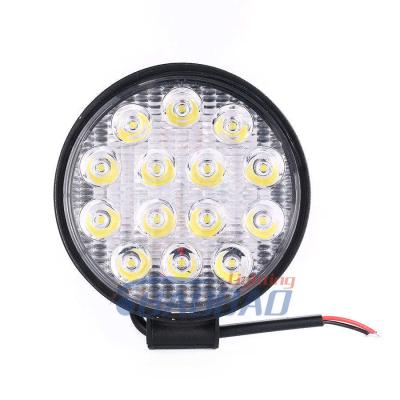 China 42W 4 Inch 14 LED Round Style Off Road Automotive LED Work Light for sale