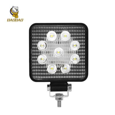 China 27W High Brightness Suqare LED Work Light Lamp For Car For Truck for sale