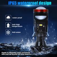 China 45W Y8 Mini Lens H4 LED Projector Spotlight Head Light Bulb For Car for sale