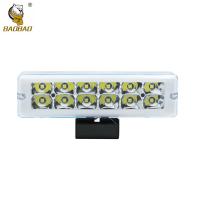 China 6 LED White Rectangle Design LED Work Light Bar For Auto For Truck for sale