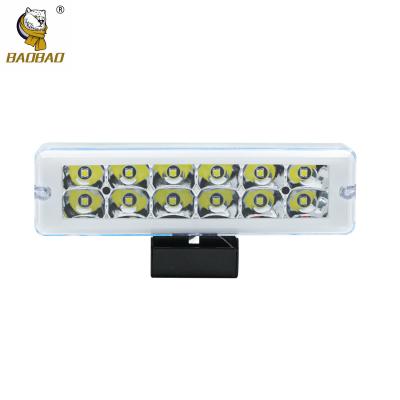China 6 LED White Rectangle Design LED Work Light Bar For Auto For Truck for sale