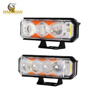 China Rectangle Style Yellow Blue Red White High Brightness Motoecycle Spotlight for sale