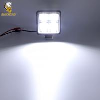 China 4 inch 64 LED 48W Square Spotlight Outdoor Car LED Work Light for sale