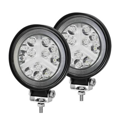 China 4 Inch 36W White Yellow 38MM 58MM Offroad Parts Car LED Work Light for sale