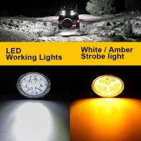 China 4 Inch 36W White Yellow 38MM 58MM Offroad Parts Car LED Work Light for sale