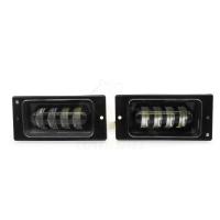 China High Brightness White Yellow Light LED Headlight For Car Motorcycle 4 Inch for sale