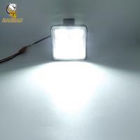 China 4 Inch 72W 48LED Square LED Work Lights Off Road Outdoor LED Lamp Parts for sale