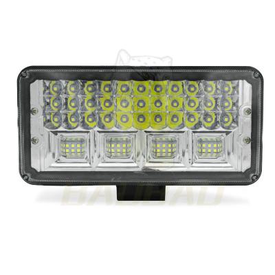 China 7 Inch Rectangle White Yellow 12V Universal Car Bright Work Lights for sale