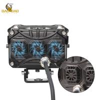 China Super Bright 6 Lens White Yellow Dual Color Motorcycle Driving LED Light for sale