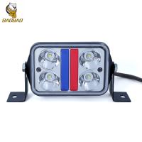 China Rectangle 30W Red Blue Flash 80V Large View LED Work Light Outdoor Accessories for sale