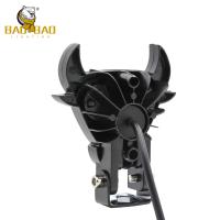 China Black Bull Horn Cartoon White Yellow Motorbike Spotlight LED Lamp Accessories for sale