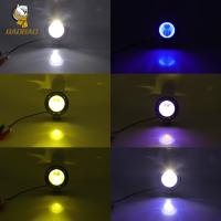 China Circle Style 2 LED White Yellow Exclusive Patent Motorcycle LED Spotlight 3600lm 36W for sale