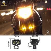 China 2 LED Cartoon Style White Yellow Flash Waterpoof LED Light Motorcycle Use for sale